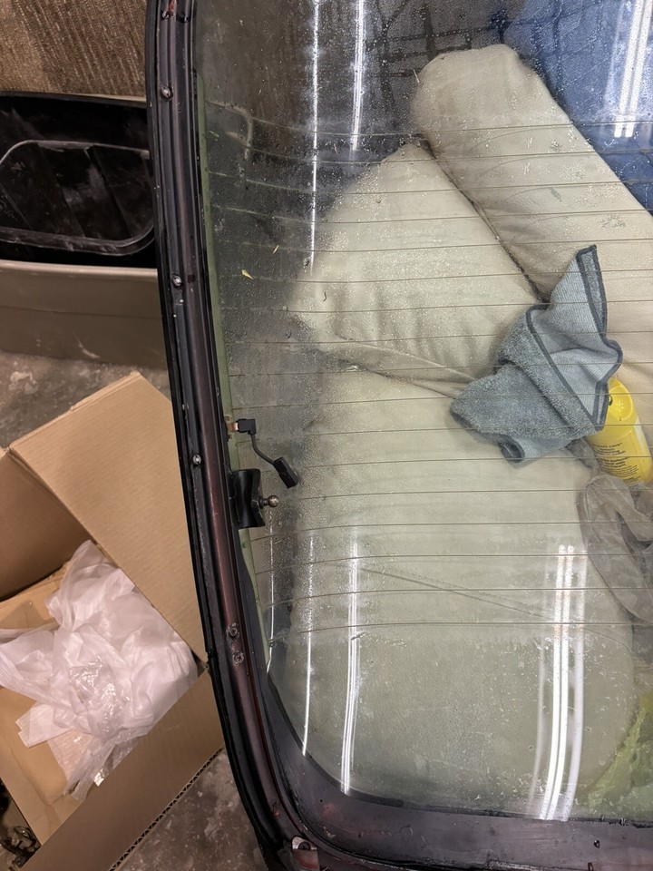 Porsche 924/944 rear hatch glass w/ wing. | eBay