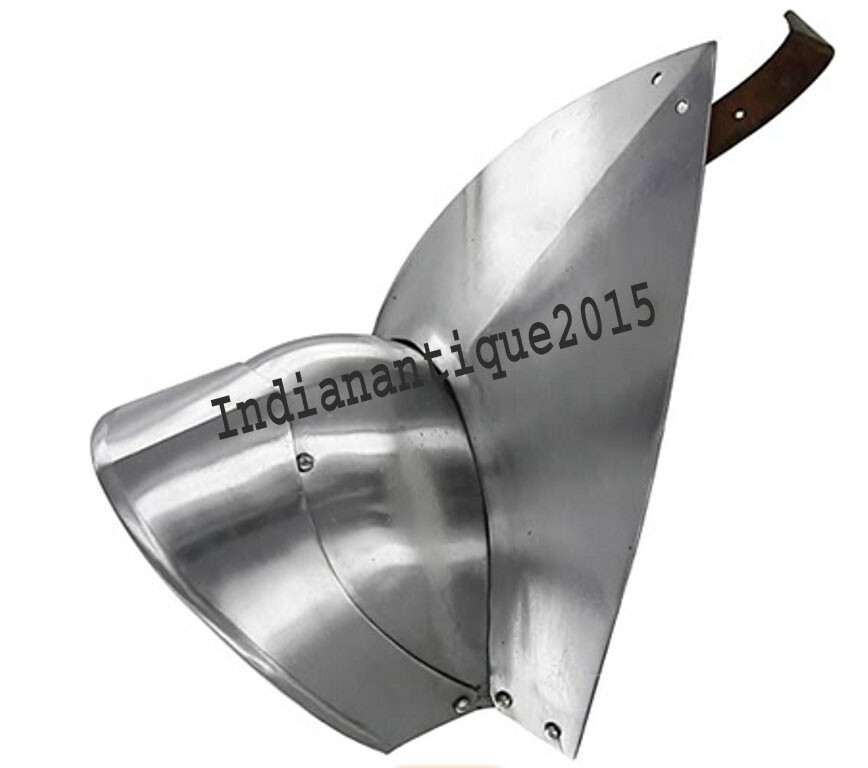 Medieval 18G bevor Armor functional plate Neck Gorget Armor High Neck ...