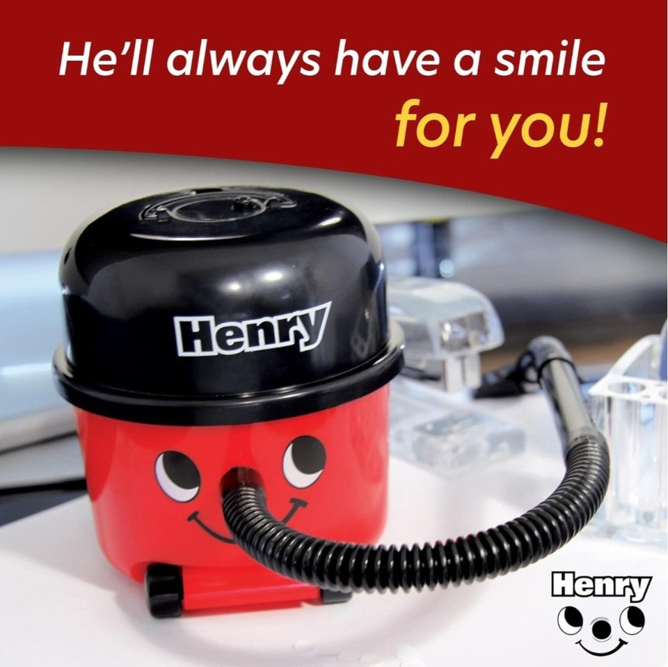 Henry Hoover Desk Vacuum, Mini Computer & Keyboard Cleaner, Portable ...