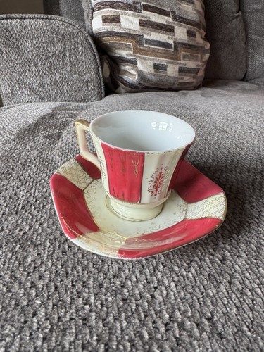 Vintage Wales Tea Cup & Saucer gold inlay Design Made In Japan 1921 ...