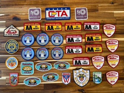 Assortment Of Trap Shooting Patches! Includes Other Military And Clubs ...