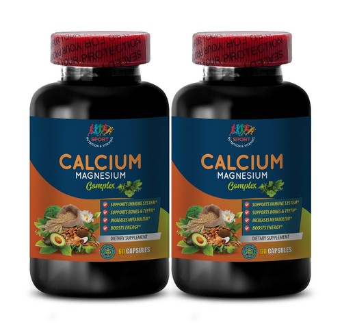 Essential CALCIUM MAGNESIUM COMPLEX - 120 Caps - Daily Well-Being ...