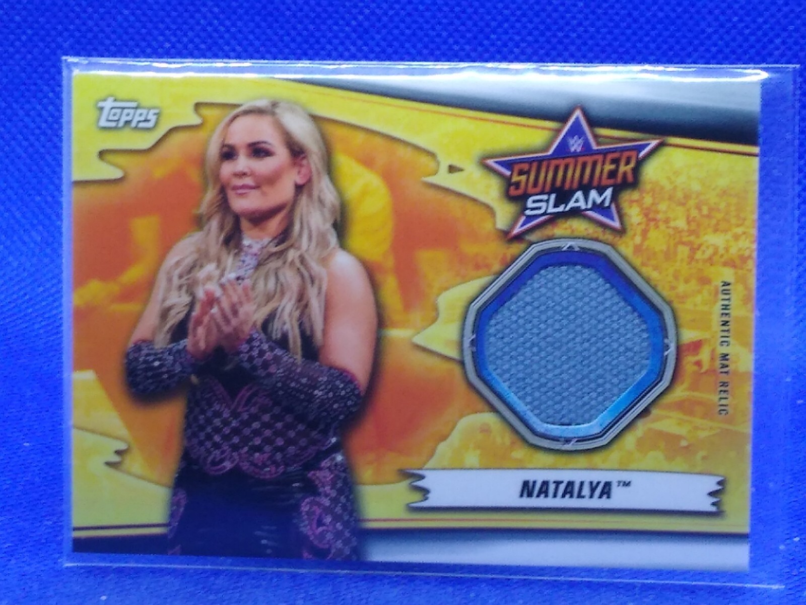 WWE NATALYA 2019 TOPPS SUMMERSLAM EVENT USED MAT RELIC CARD #MR-NT | eBay