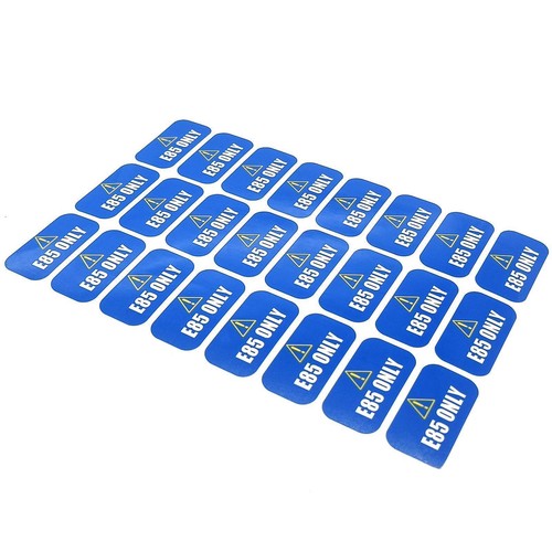 E85 Sticker for Gas Cap Fuel Caps on Fleet Vehicles Weather Resistant ...