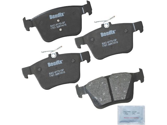 For 2015-2020 Audi A3 Brake Pad Set Rear Bendix 76672SYMK 2016 2017 ...
