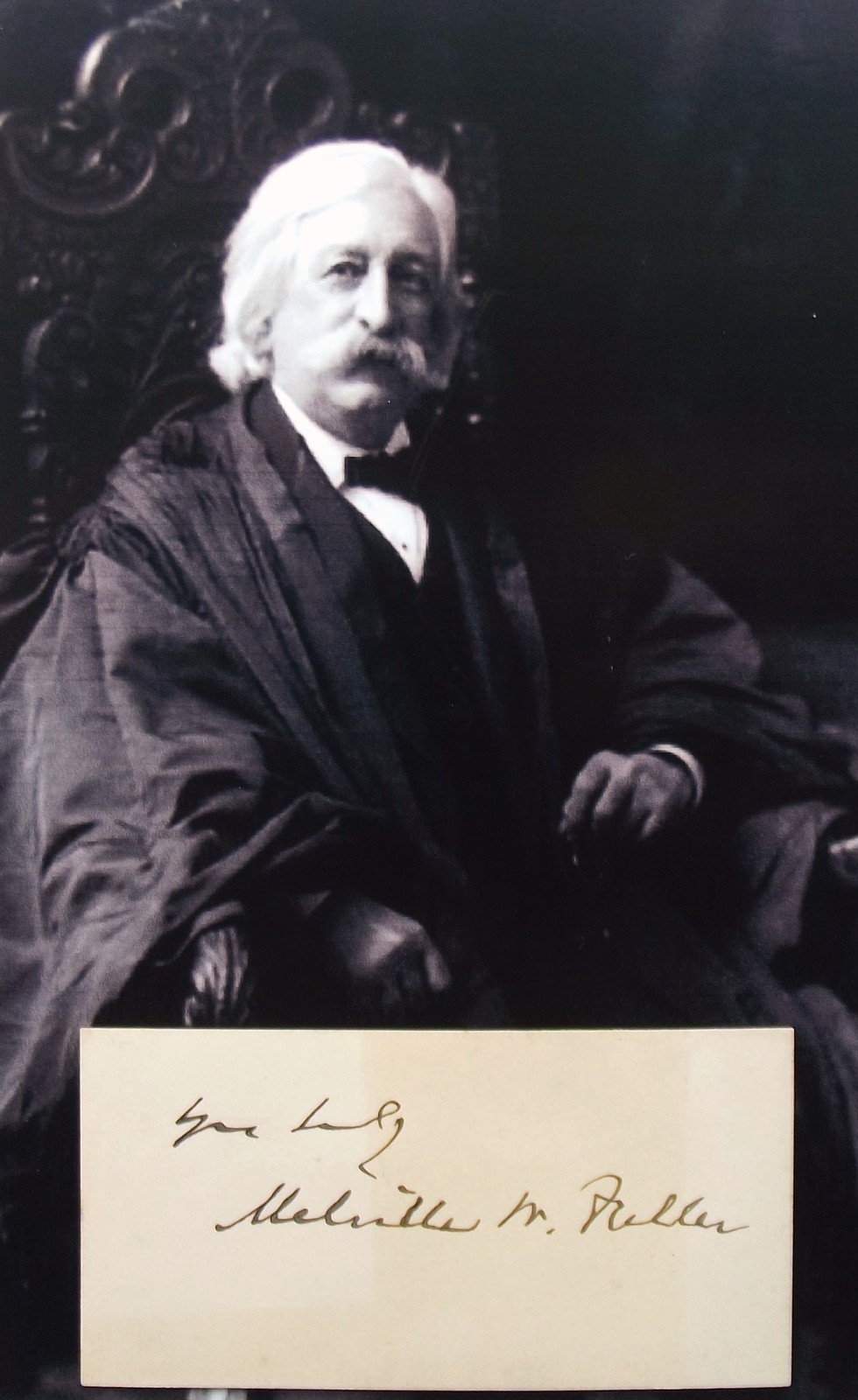 Chief Justice Melville Fuller Autograph Served 1888 until Death 1910 ...