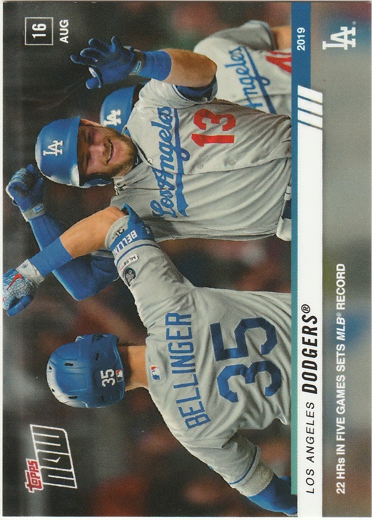 2019 TOPPS NOW #695 LOS ANGELES DODGERS 22 HR IN 5 GAMES | eBay