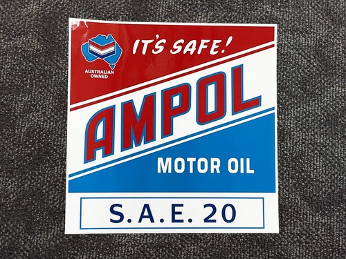 Ampol Motor Oil self-adhesive vinyl sticker (suit hi boy) | eBay