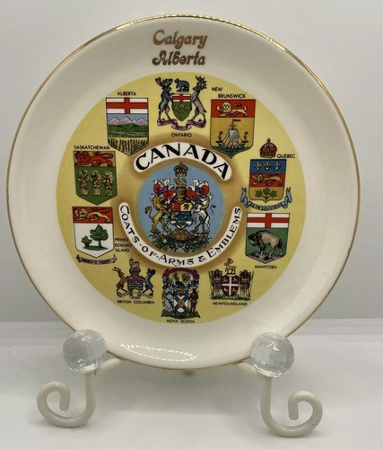 canada coat of arms and emblems calgary alberta collectible plate No ...