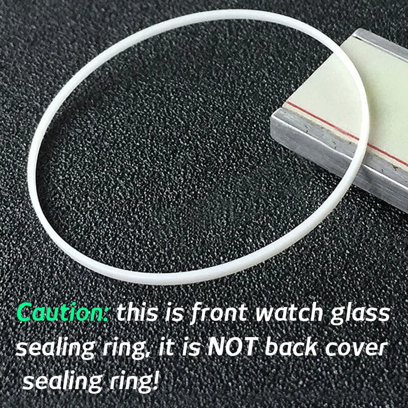 16 to 40mm White Gasket Watch Crystal Sealing O-Ring Front Watch Case ...