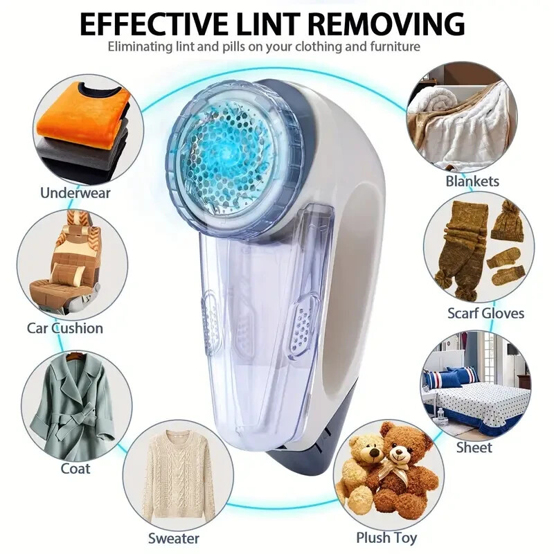 Electric Lint Remover Bobble Remover Fabric Shaver For Clothes ...