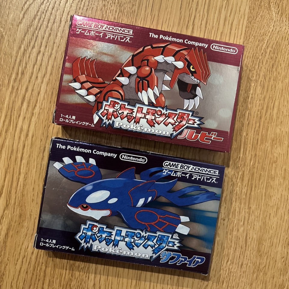 Pokemon Ruby & Sapphire Boxed 2Games set Nintendo GameBoy Advance GBA ...