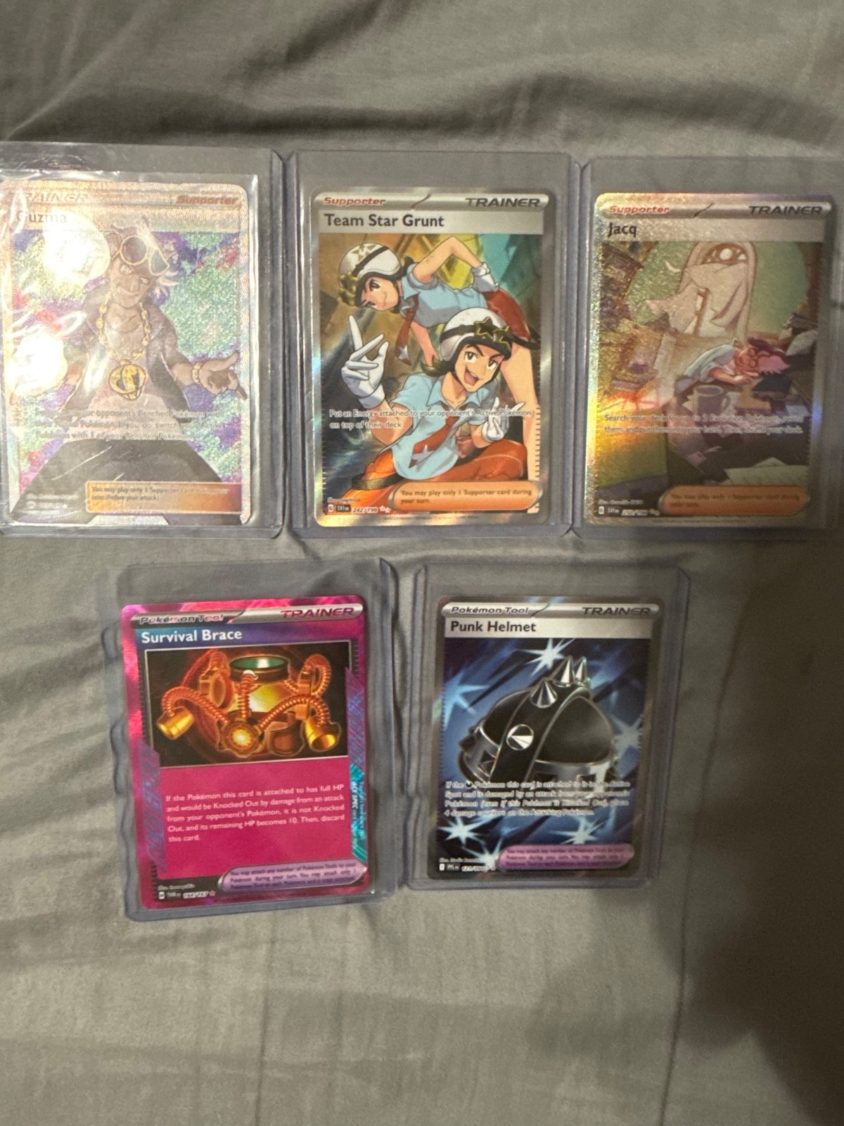 Pokémon TCG Trainer Supporter Full Art Holo Lot Items and Supporters ...