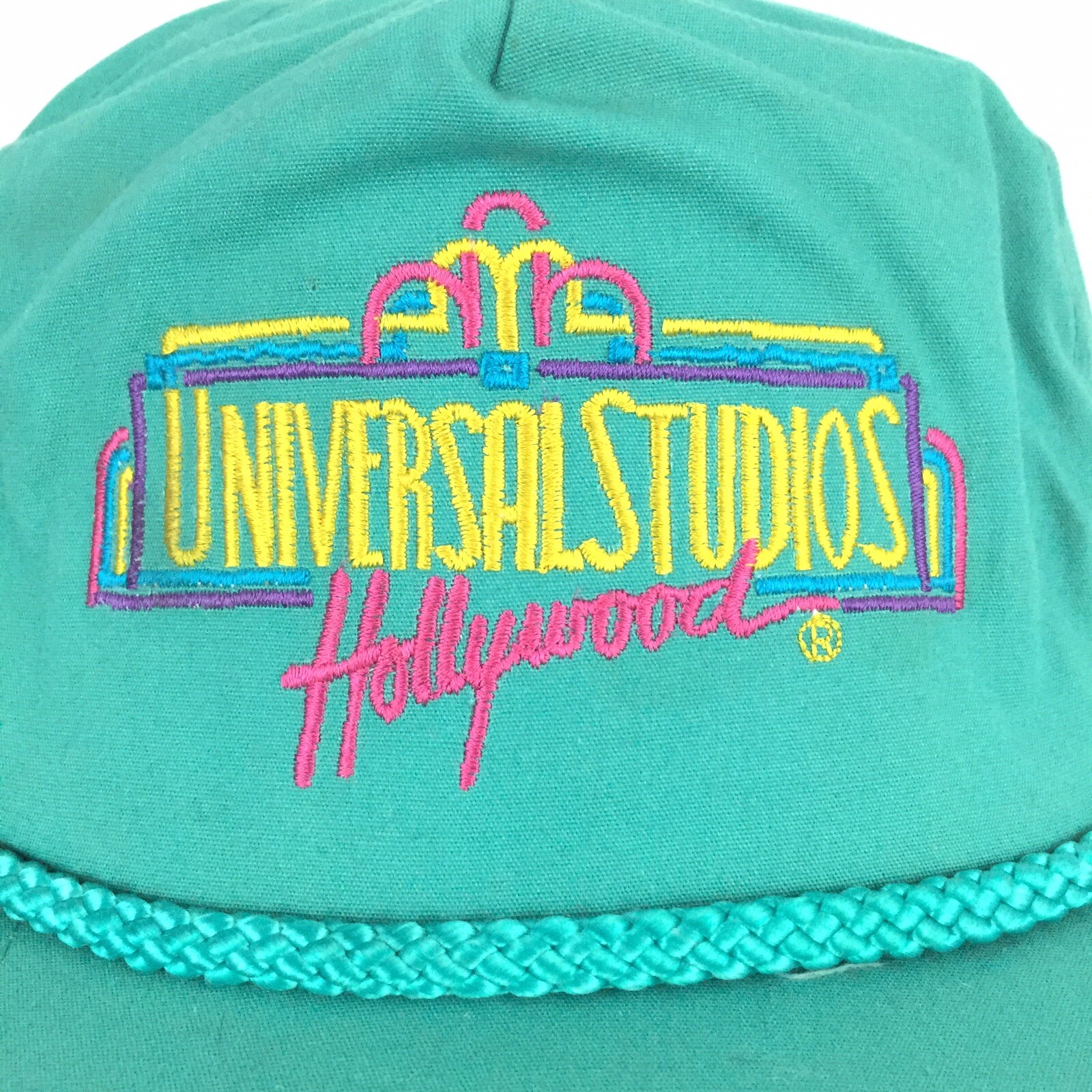 Vtg 80s Universal Studios Hollywood Cap Spell Out Log… - Gem