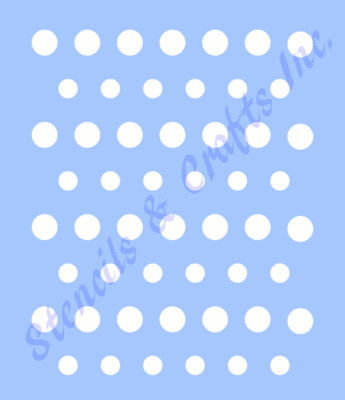 POLKA DOTS STENCIL DOT TEMPLATE CIRCLE CIRCLES STENCILS NEW PAINT ART 8 ...