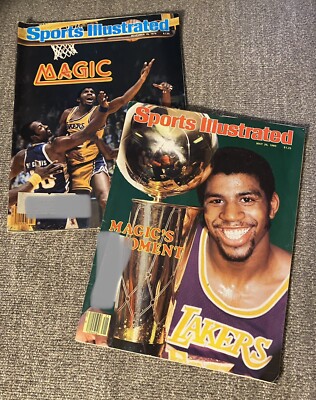 Sports Illustrated Magic Magic’s Moment Lot Of 2 79 - 80 Magic Johnson ...