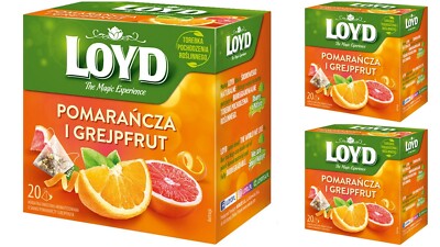 3 x LOYD Orange and Grapefruit Fruit Tea - 3 x 20 pyramids / 3 x 40g | eBay