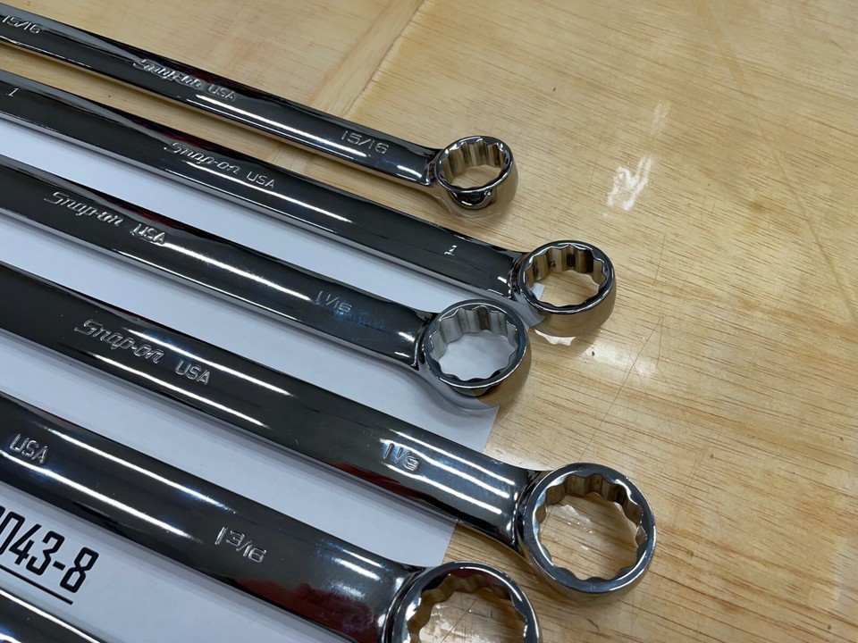 Snap-on Tools USA 7pc ADD-ON LARGE SAE Flank Drive Plus Combo Wrench ...