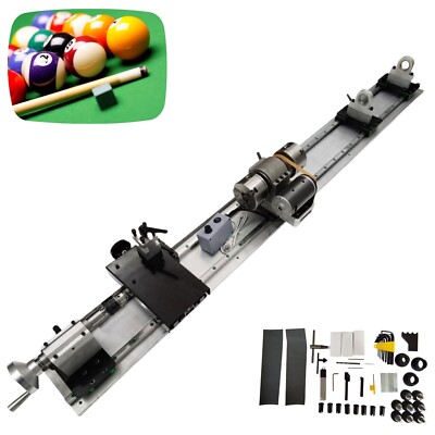 110V Billiard Cue Repair Machine Snooker Cue Rod Grinding Double Chuck ...