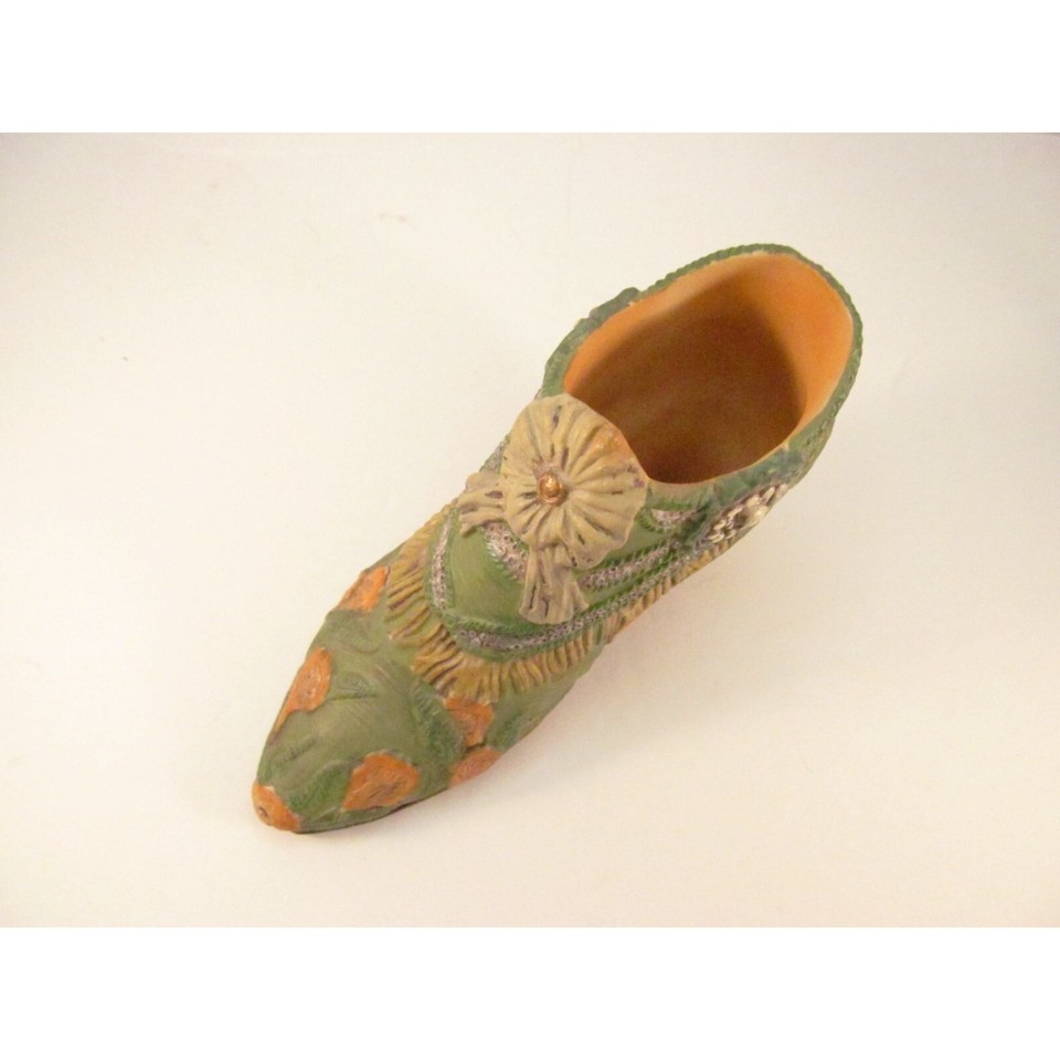 Miniature Ceramic Victorian and Fur Boot Shoe Figurines 2 Pcs in Lot | eBay