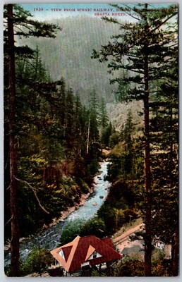 Postcard CA California View From Scenic Railway Shasta Route SP Railroad CA16 | eBay
