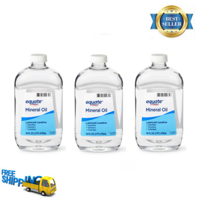3 PK x Mineral Oil Lubricant Laxative Liquid for Constipation, 16 fl oz ...