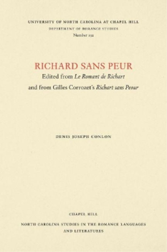 Denis Joseph Conlon Richard sans Peur (Paperback) (UK IMPORT ...