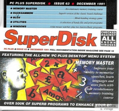 PC Plus - Issue 63 - December 1991 - SuperDisk - 5.25 - PC | eBay