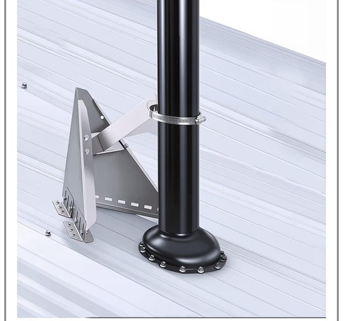 Snow Splitter for Chimney - Galvanized Steel Snow Guard for Metal Roofs ...