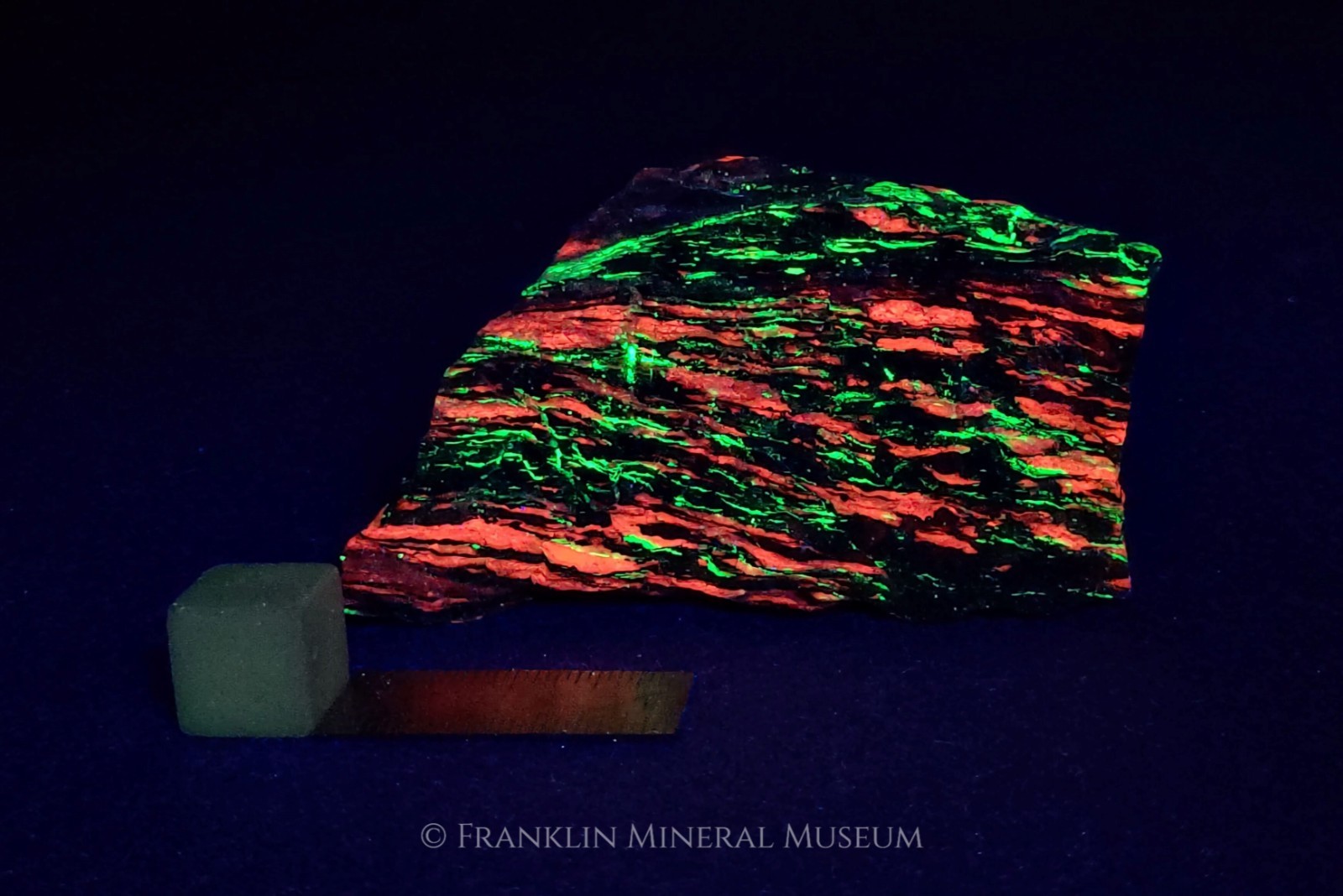 Mylonite of willemite and calcite - Sterling Hill, Ogdensburg, NJ | eBay