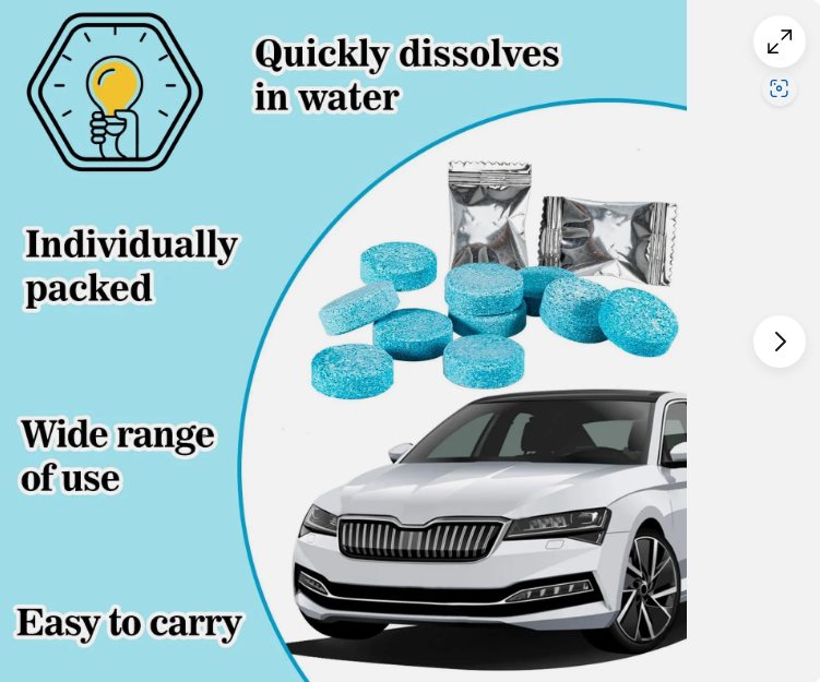 Car Windshield Washer Tablets 200 pcs Washer Fluid Glass & Cleaning ...