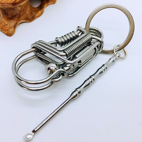 Handmade Wire Keychain Gift Creative Car DIY Key Chain Clip Hook for ...