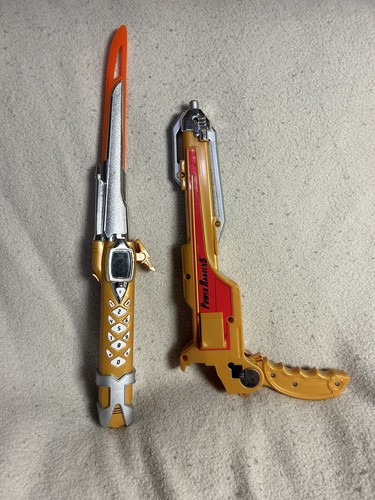 Power Rangers Ninja Storm Vintage Toy Gun Sword Gold Sheath 2002 ...