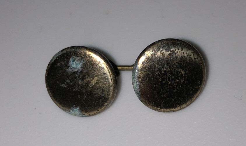 Set Of 2 Miniature Flat Brass Civil War Era Buttons | eBay