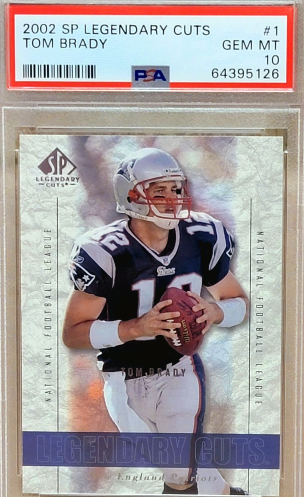 2002 Upper Deck SP Legendary Cuts Tom Brady #1 Rare 2nd Season PSA 10 ...