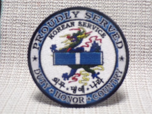 KOREAN SERVICE MEDAL PROUDLY SERVED PATCH | eBay