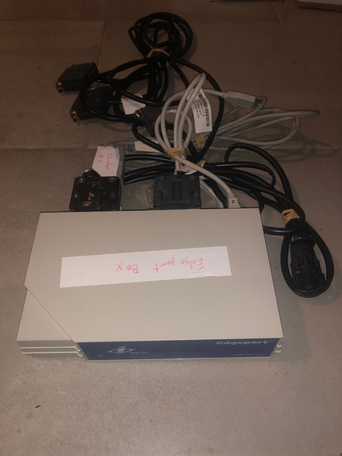 Digi Edgeport/4 DB25M Edgeport/4 USB to Serial DB25M 4 Port w/ Cables ...