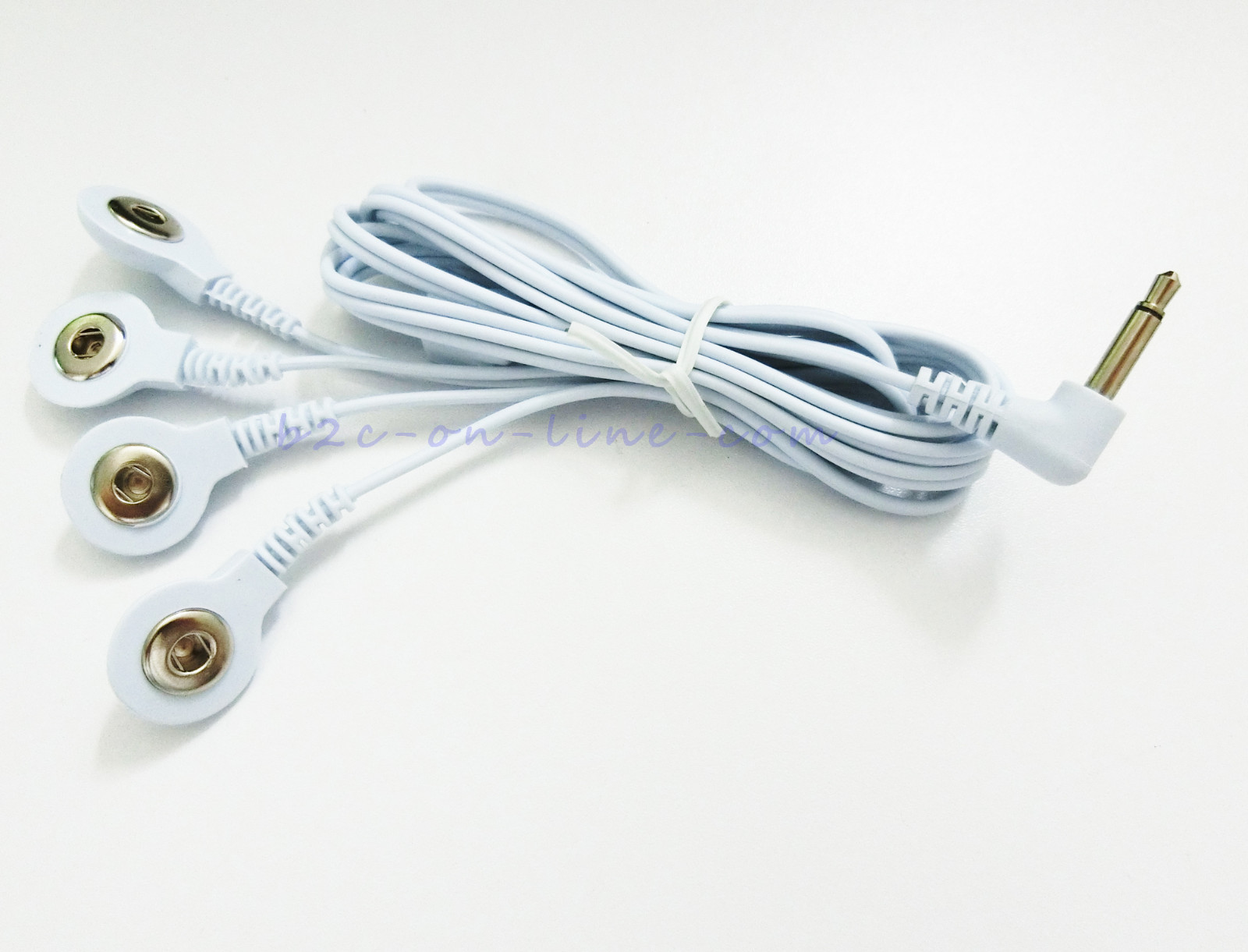 2pcs/lot Replacement Electrode Lead Wires Cables 3.5mm DC JACK Head 4 ...