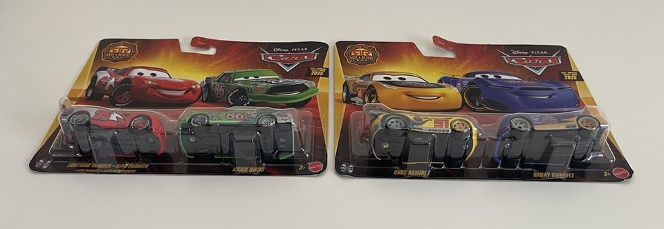 Mattel Disney Pixar Cars RACE AND RESCUE MCQUEEN, HICKS, CRUZ, DANNY 2 ...