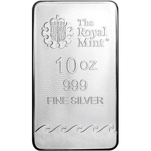 10 oz Silver Bar - Royal Mint Britannia - .999 Fine in Mint Sealed ...