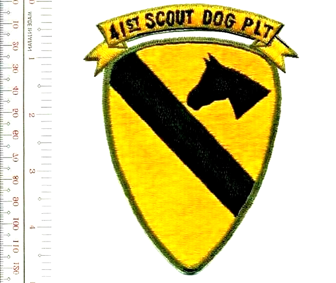 US Army Vietnam 1st Cavalry Division 41st Scout Dog Platoon Air Cavalry ...