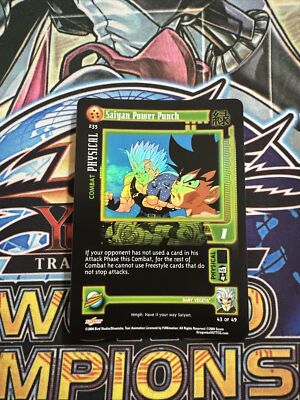 DBZ CCG DRAGON BALL Z GT SAIYAN POWER PUNCH #235 FLAT FOIL RARE NEAR ...