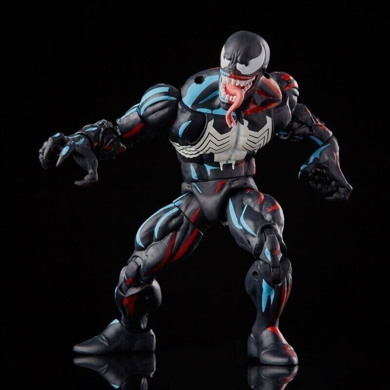 Spider-Man Retro Marvel Legends Venom Symbiote Spiderman 6-Inch Fast ...