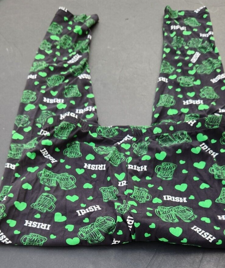 St Patrick's Day Leggings Irish Beer Pants XL | eBay