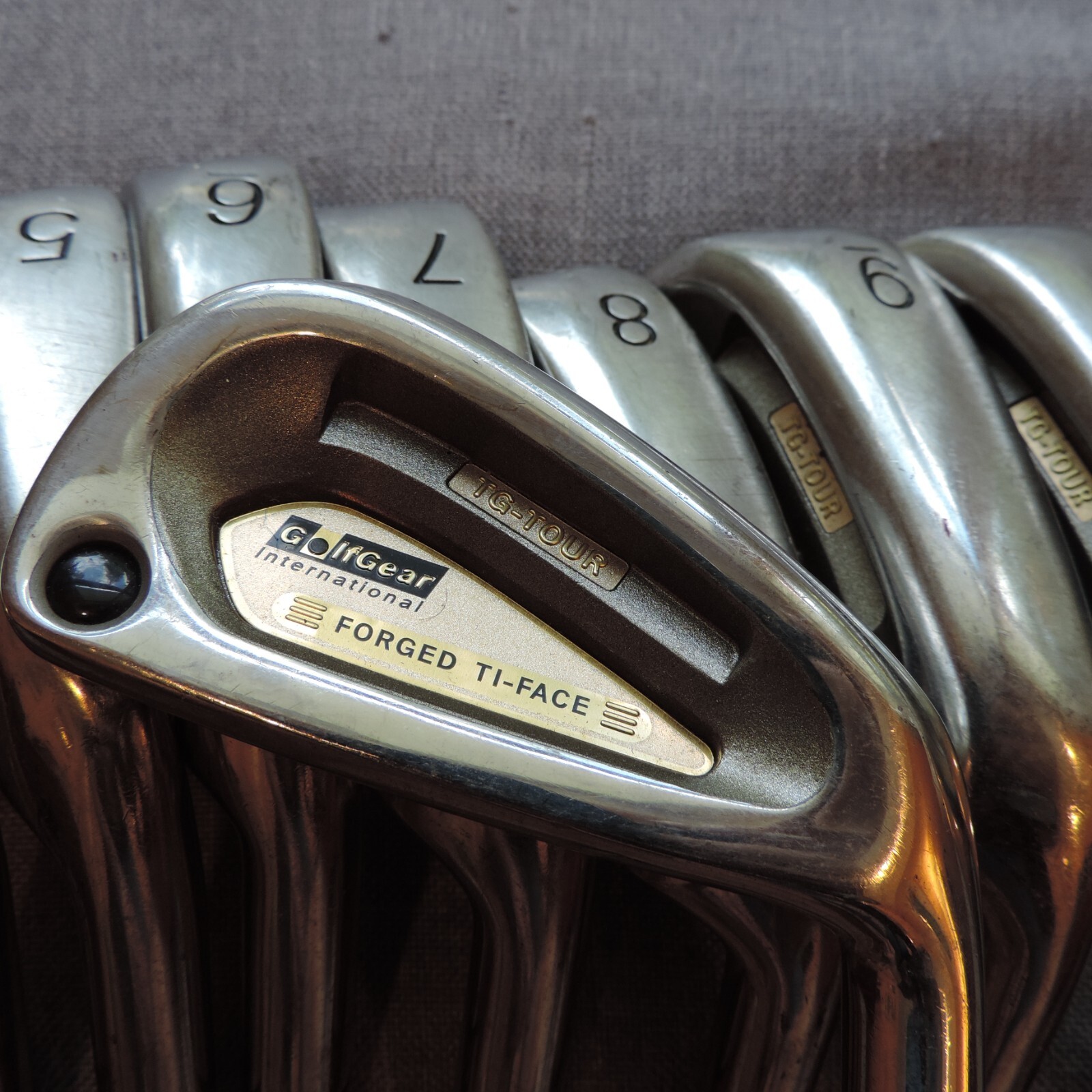 GOLF GEAR TG-TOUR Forged Ti-Face Iron Set 3-P Right Handed S400U Stiff ...