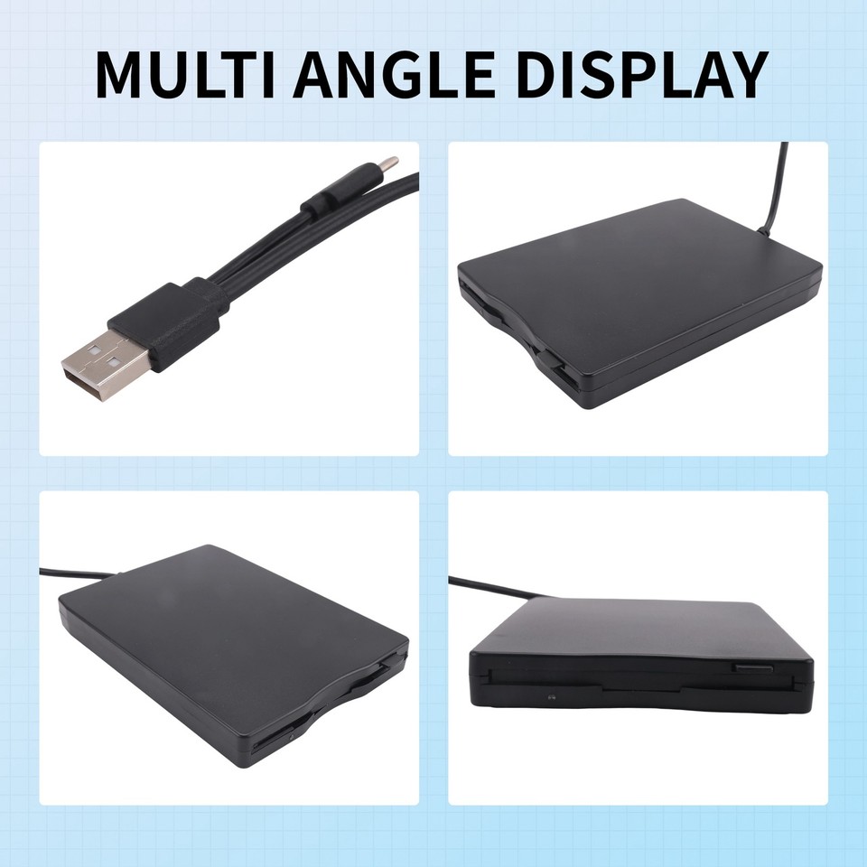 Floppy Disk Reader, 3.5 Inch External Floppy Disk Drive with USB Type-C ...