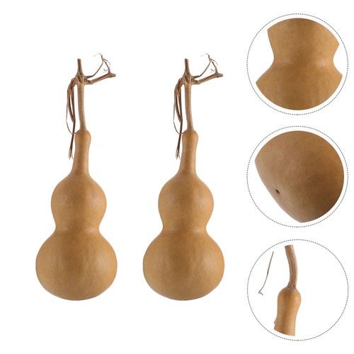 2 Pcs Gourd Ornaments Toys Office Craft Decor Natural Decorative | eBay