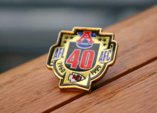 Football A AFL AFC 1960 1999 KC Logo Gold Tone Metal Enamel Pin Sticker ...