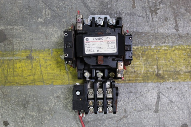 GE Size 2 Motor Starter 600 VAC 45 Amp 3ph 25 HP 120v Coil C330b ...