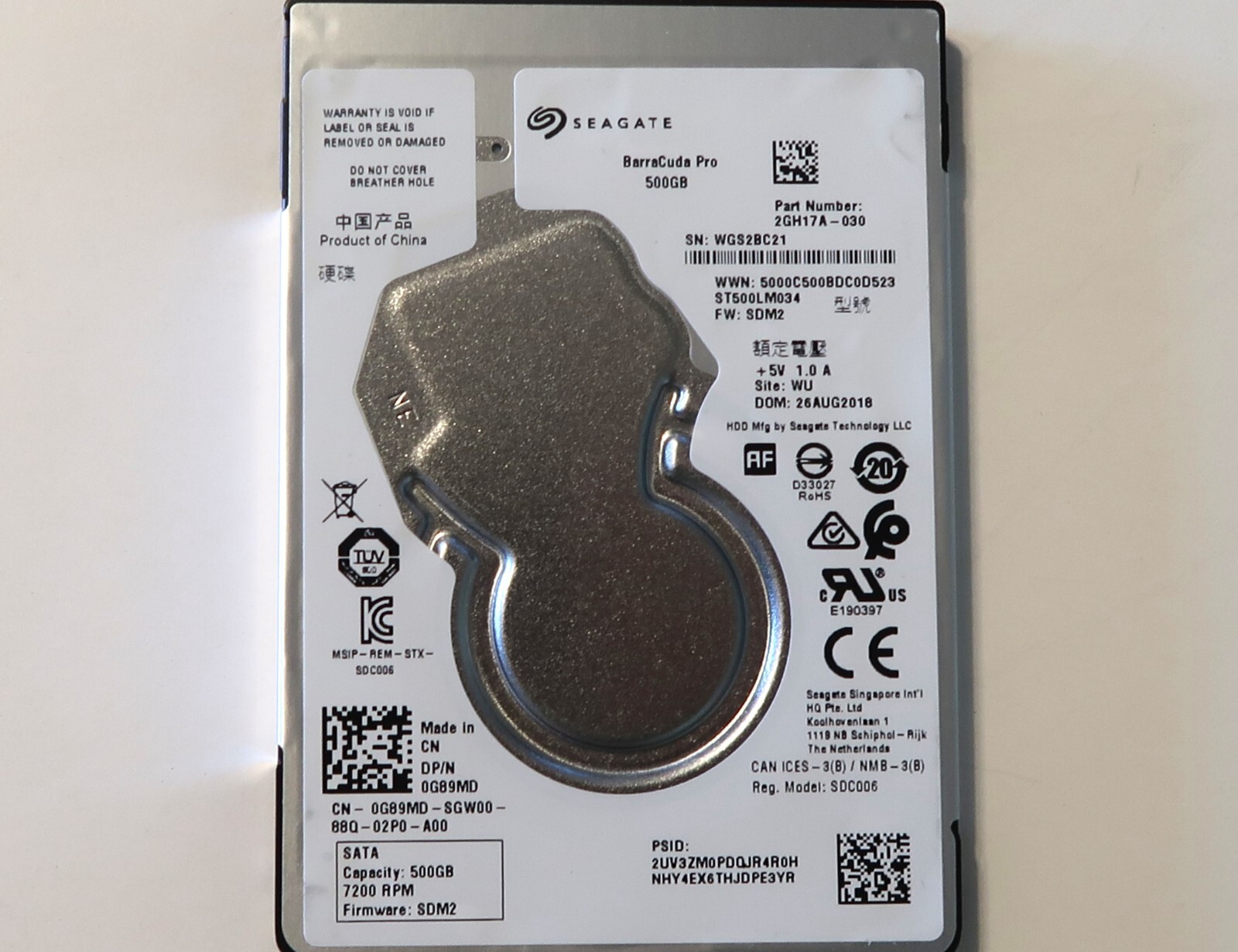 Seagate ST500LM034 2GH17A-030 SDM2 WU (WGS2) 2.5" 500gb Sata HDD | eBay